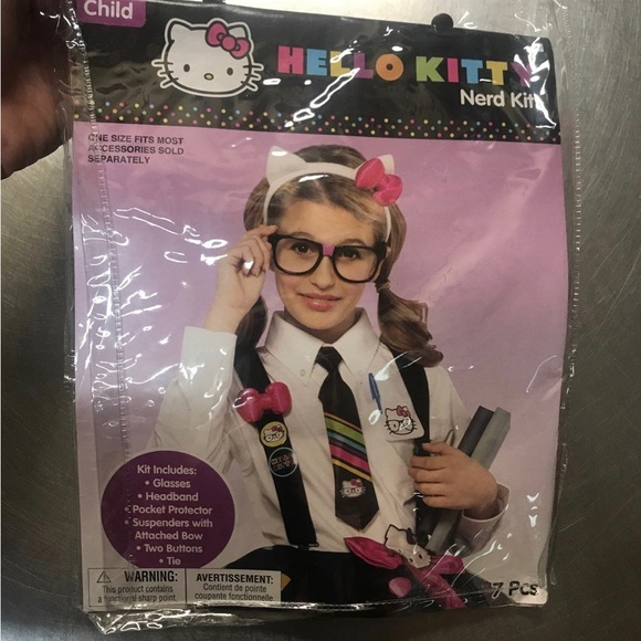 Hello Kitty | Costumes | Hello Kitty Childs 7pcs Nerd Kit Brand New ...